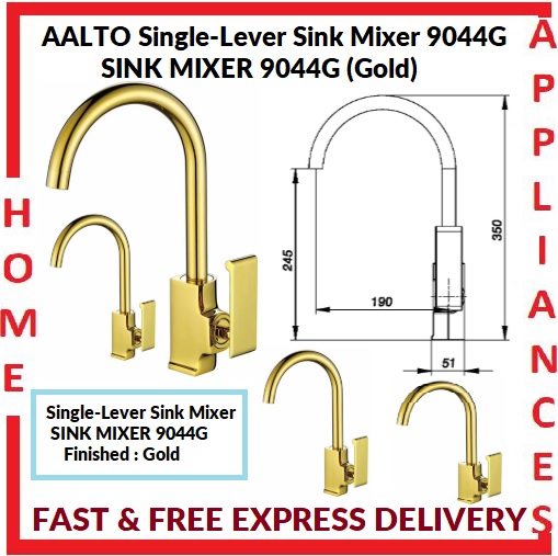 AALTO Single-Lever Sink Mixer 9044G (Gold) / FREE EXPRESS DELIVERY ...