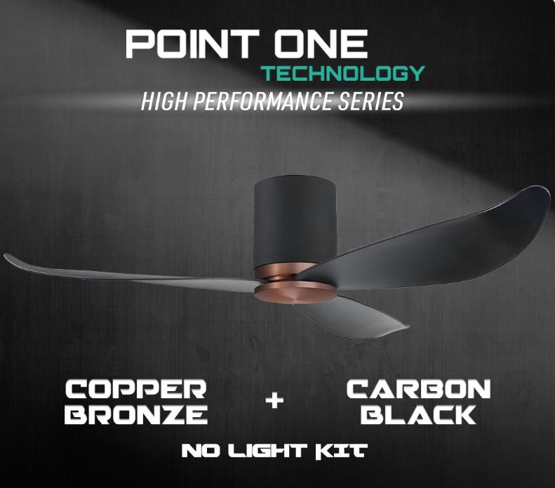 POINT ONE Gust ( 38″ , 43″ , 52″ ) VSPEC-IV Smart Ceiling Fan With ...